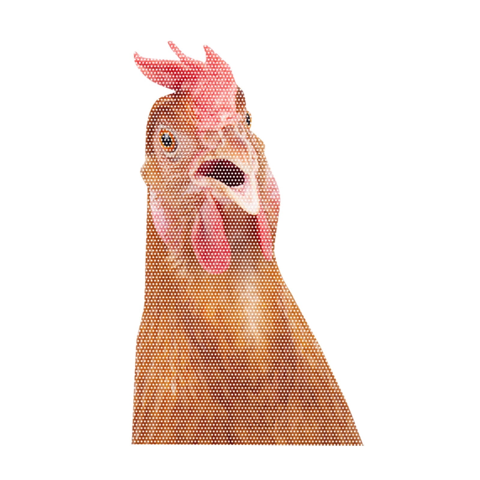 Nololo Stickers,Cartoon Chicken Semi Transparent Car Window Stickers ...
