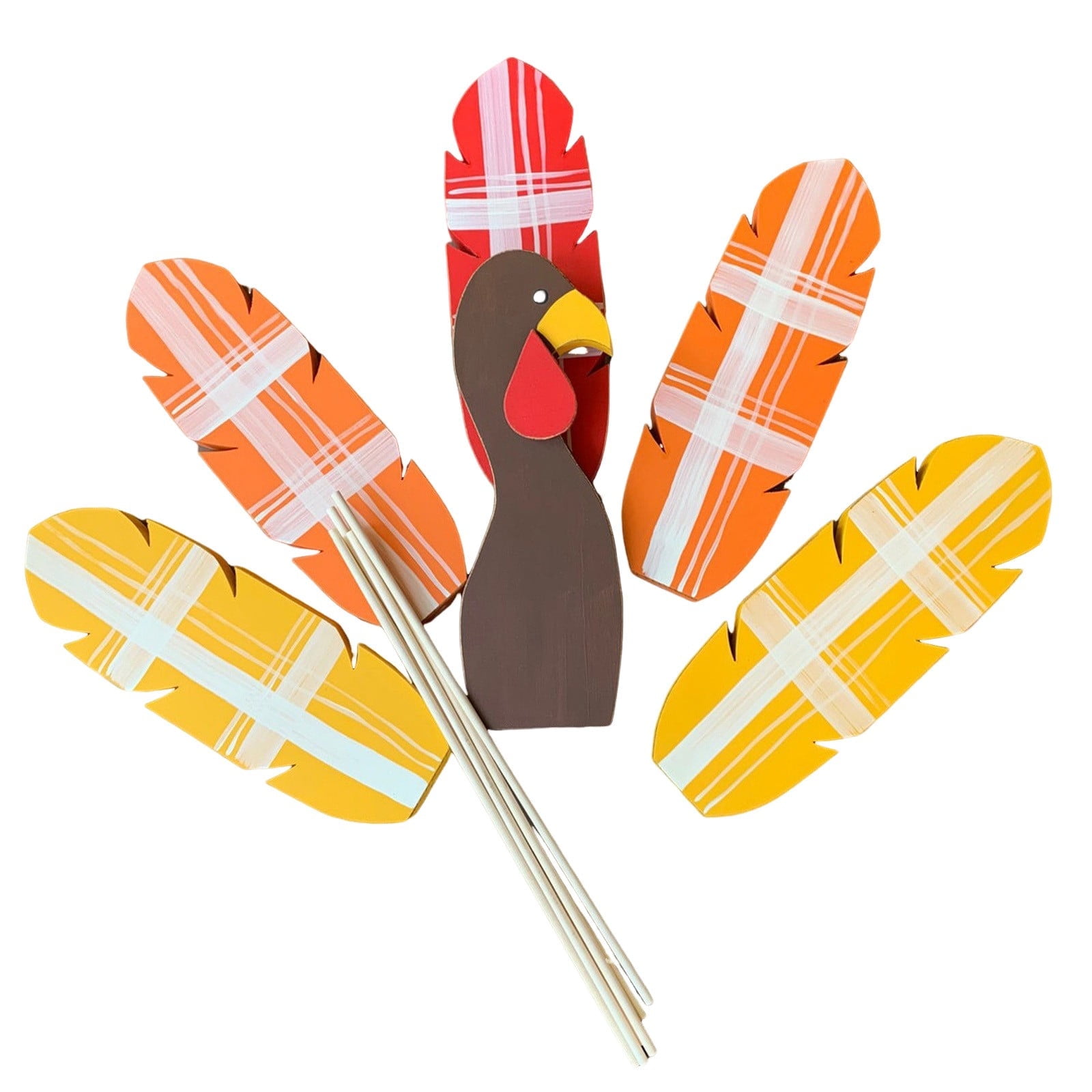 Nololo Thanksgiving Turkey Planter Decor Turkey Planter Sticks Funny ...