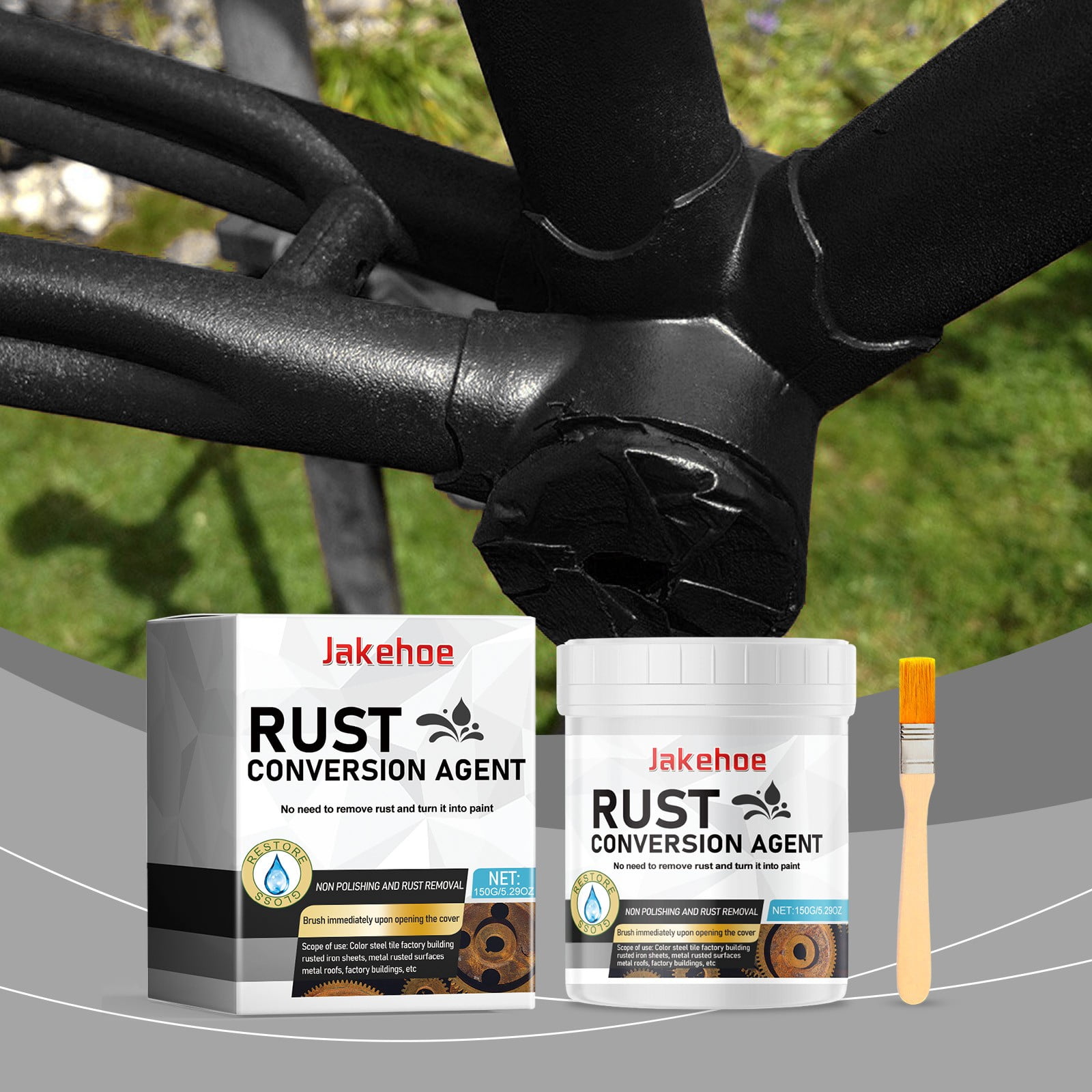 Nololo Transform Red Rust Into A Solid Black Polymer Layer To ...