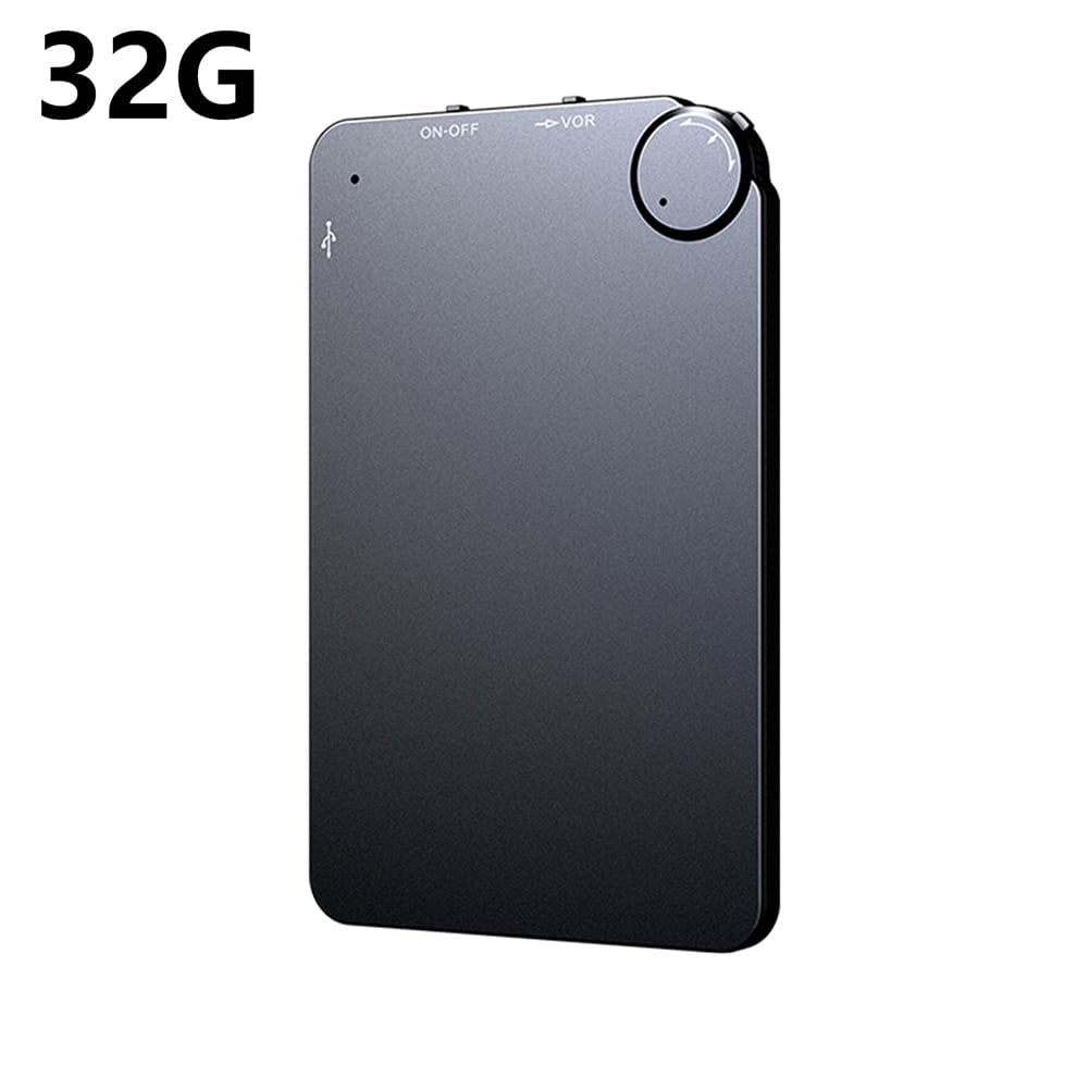 Nololo Ultra-thin Voice Recorder, Portable MP3 Player 16GB Voice ...