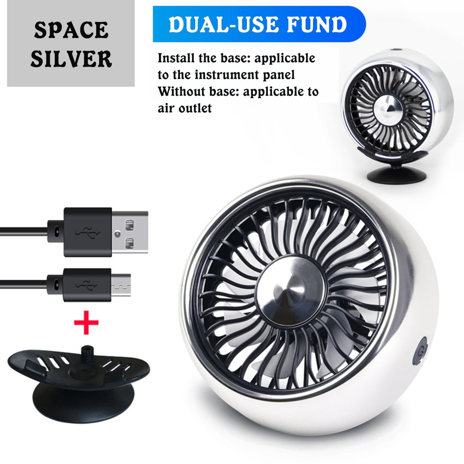 Nololo Vehicle-mounted Electric Fan 12v, Large Truck 24v, Powerful ...