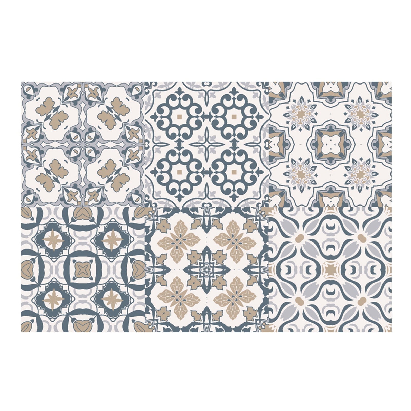 Nololo Wall Decor,6pc Peel And Stick Ceramic Tile Paste 3D Lattice ...