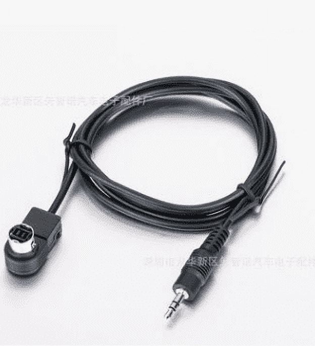Nololo ZPSHYD AUX Cable, Black Car Audio Aux Jack Cable Plastic Metal ...