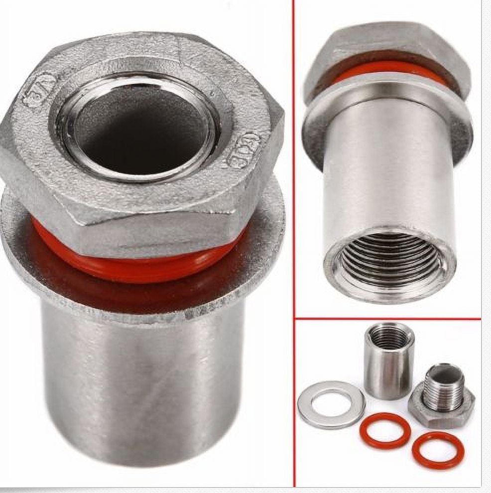 Nololo ZPSHYD Weldless Bulkhead, 1/2" Stainless Steel Homebrew Weldless ...