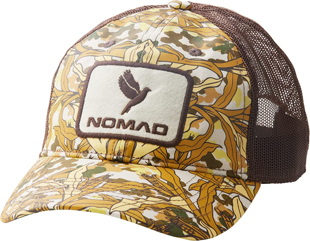 Nomad Old School Mesh Back Dove Cap Snapback Khaki & Corn Pattern ...