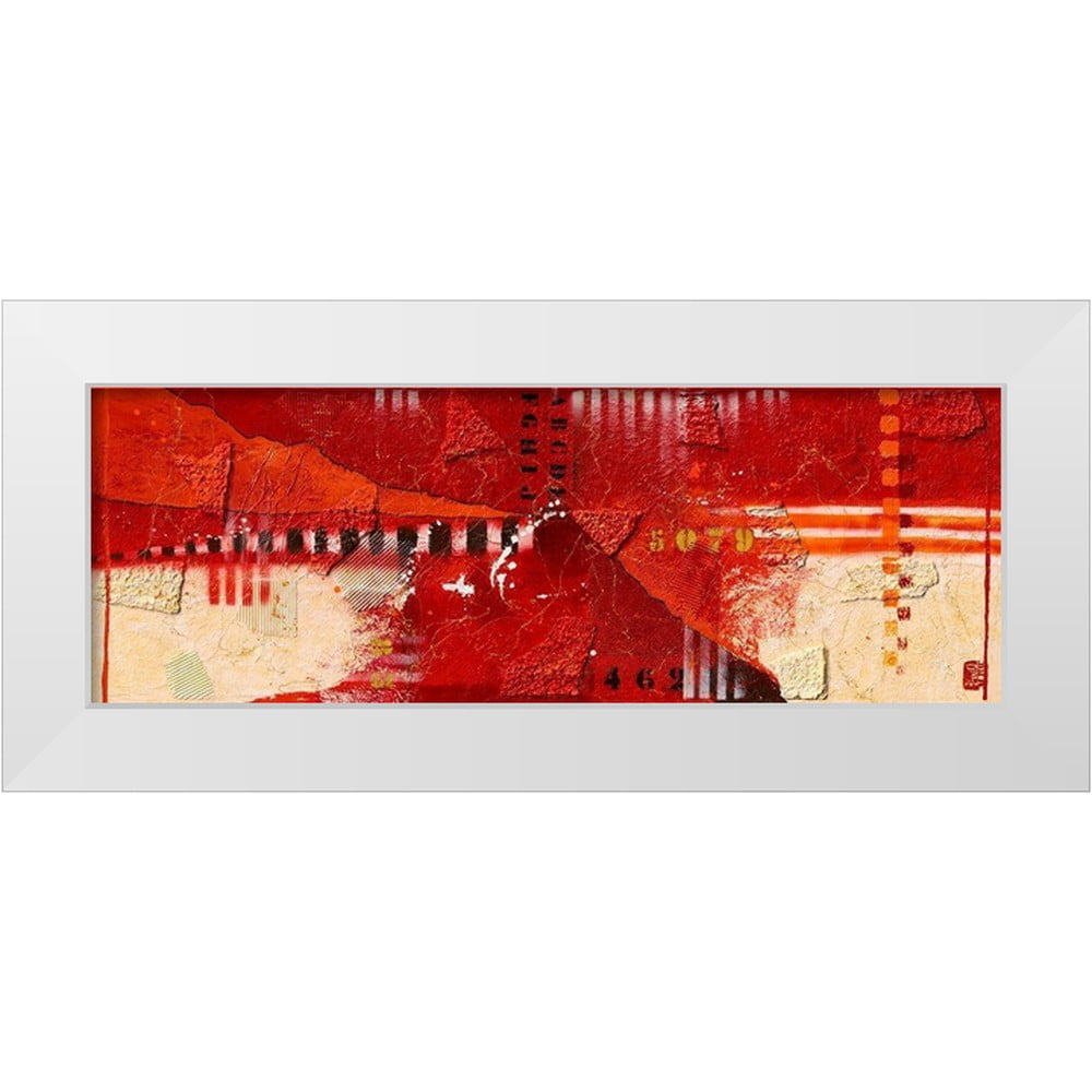 Nomden, Dinie 24x11 White Modern Wood Framed Museum Art Print Titled ...