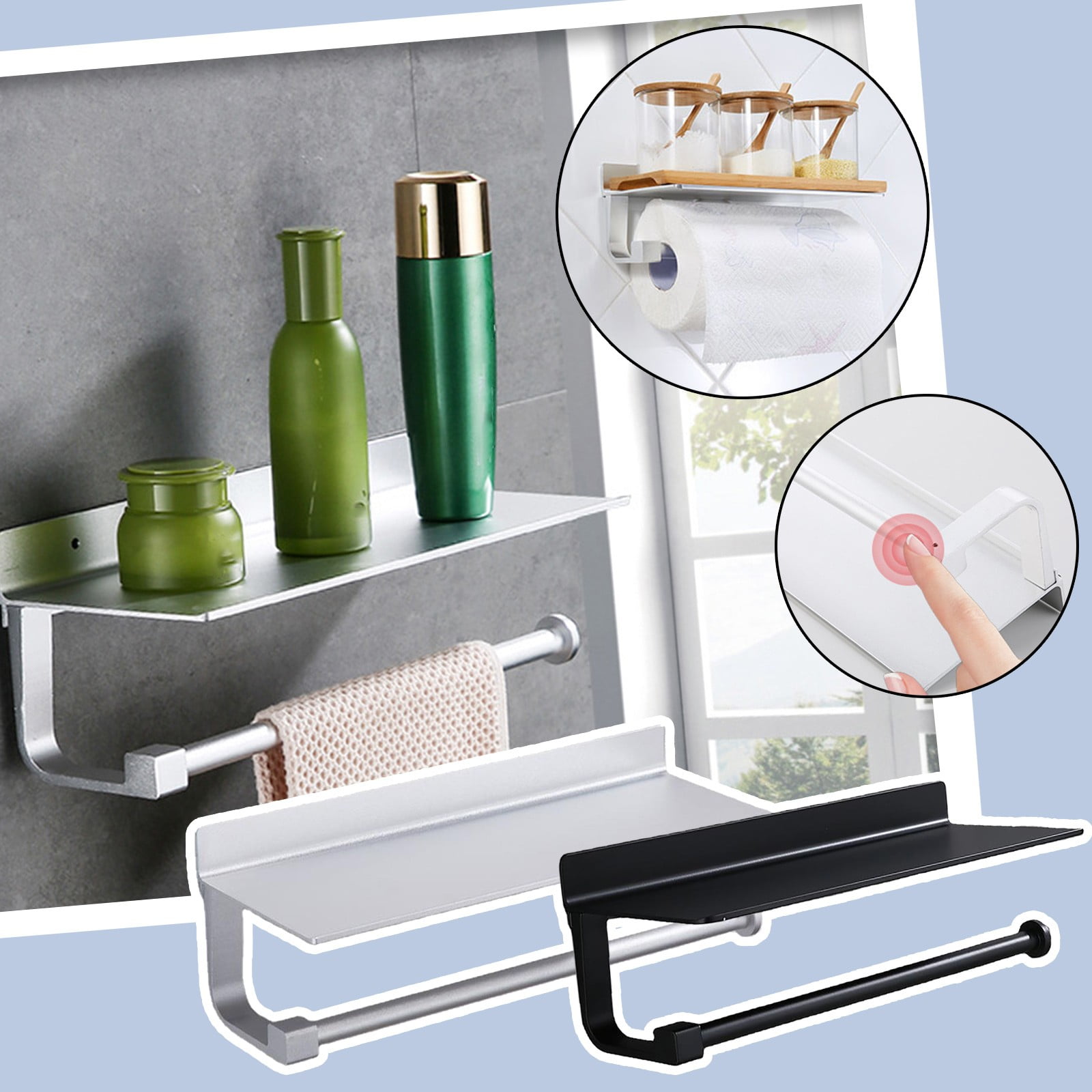 Nomeni Paper Towel Holder Clearance, Install Magnetic Paper Towel Rack ...