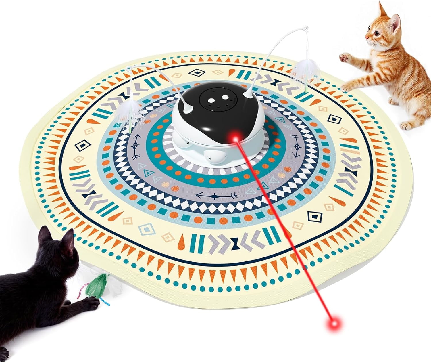 Nomipaw Cat Toys Chargeable,5in1 Hide and Seek Automatic Interactive ...