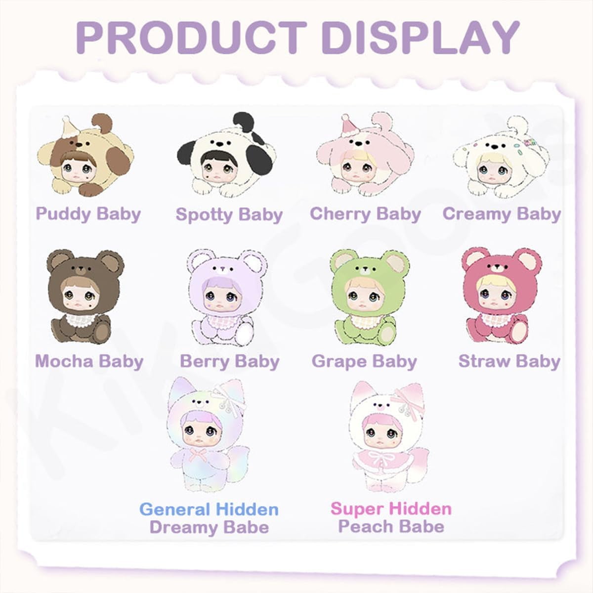 Nommi Cute Baby Series Plush Toys Blind Boxes, Nommi New World Series ...