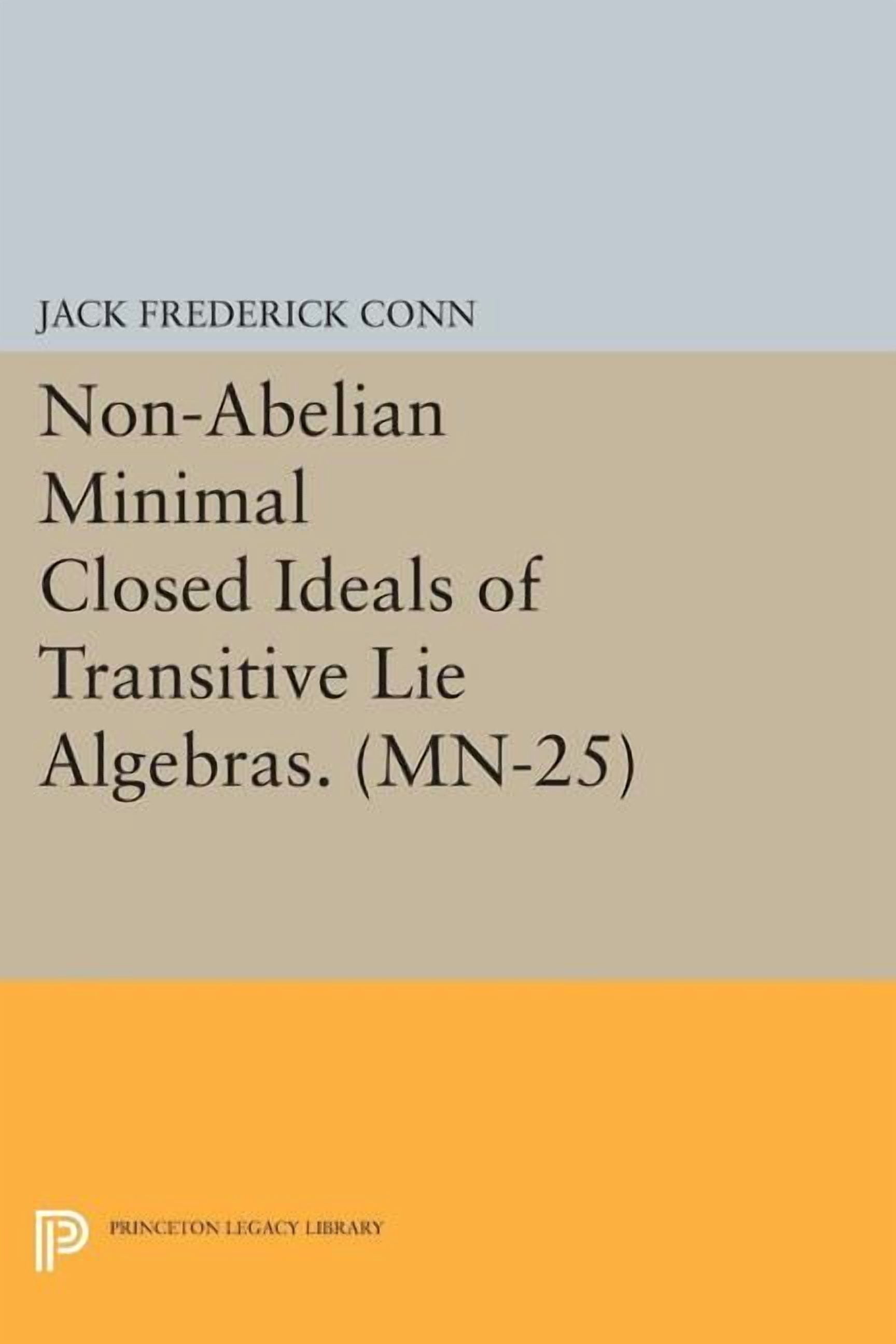 Non-Abelian Minimal Closed Ideals of Transitive Lie Algebras ...