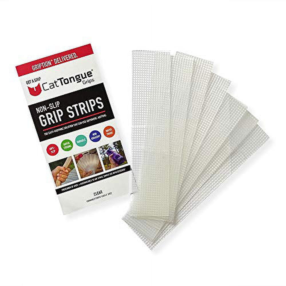 Non-Abrasive Grip Tape Strips by CatTongue - Heavy Duty Waterproof Non ...