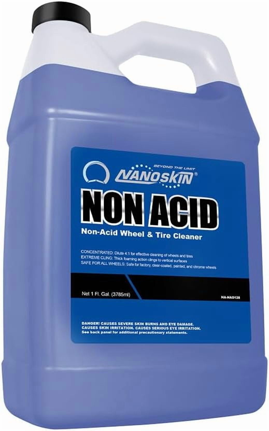 Non Acid Professional Wheel & Tire Cleaner 1 Gallon – Works with Brush ...