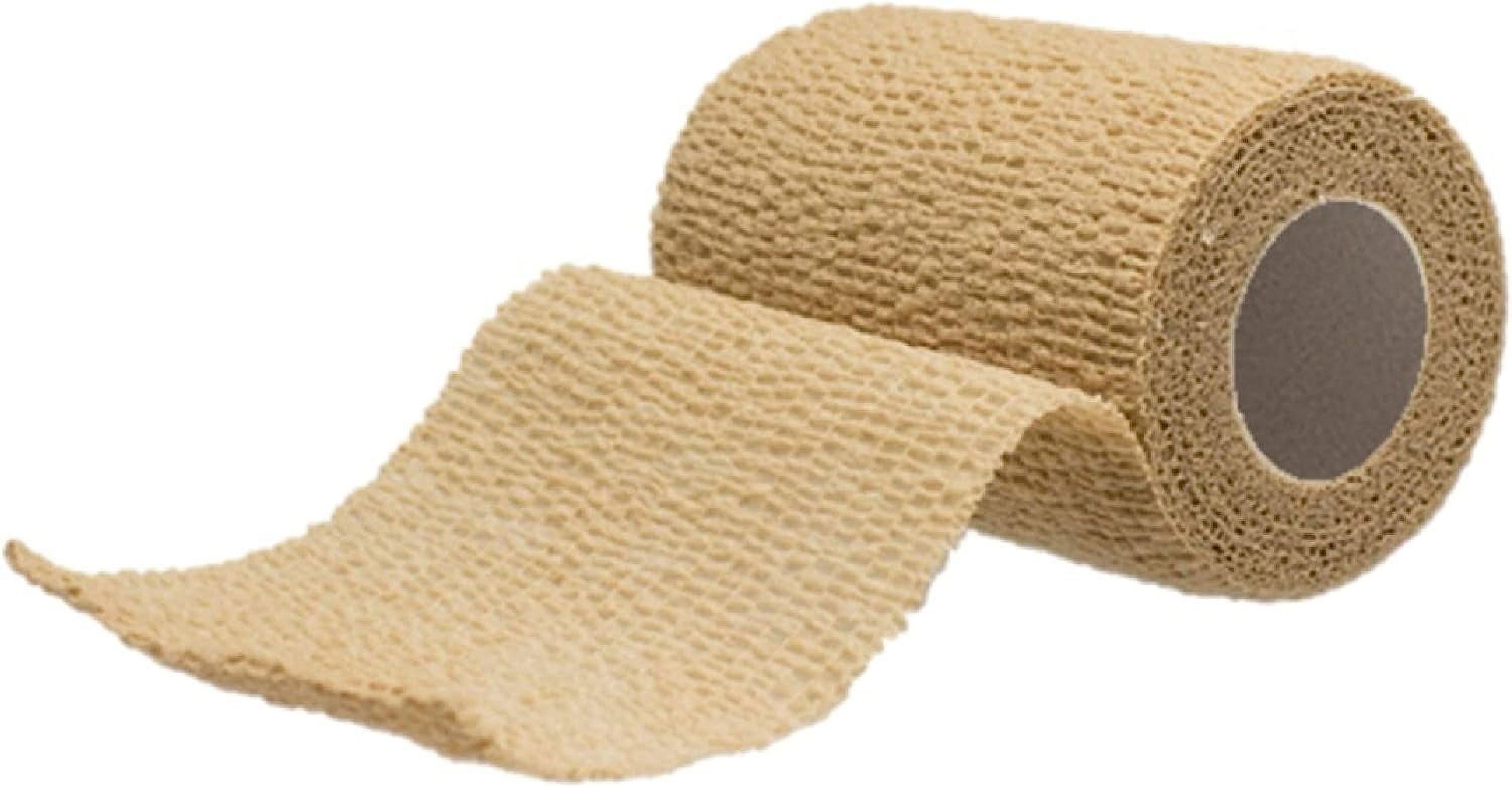 Non-Adherent Cohesive Bandage Wrap – 3" x 5 Yards, 1 Roll Non-Woven ...