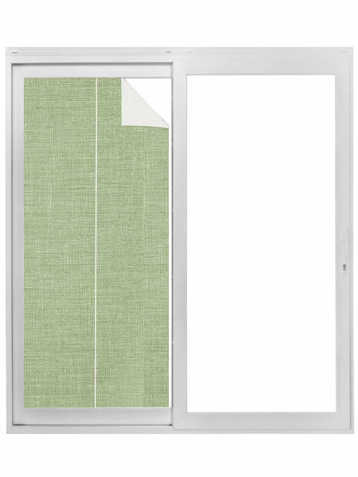 Non-Adhesive Static Cling Window Tint, Green Window Privacy Film ...