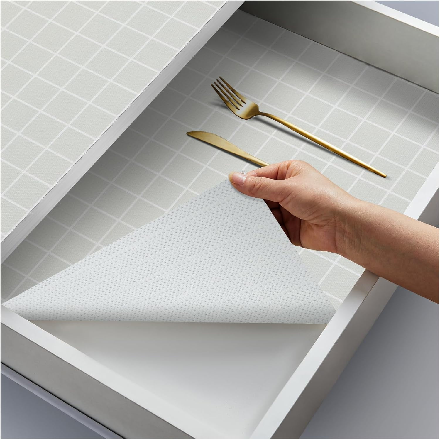 Non Adhesive Waterproof Anti Slip Shelf and Drawer Liner for Kitchen ...