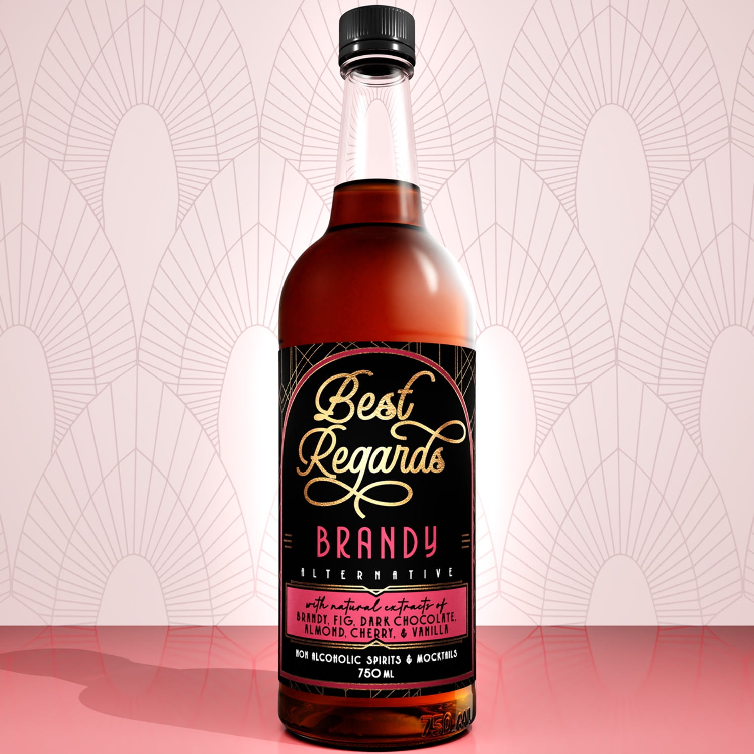 Best Regards Non-Alcoholic Brandy Spirit Bottle Beverage - Walmart.com