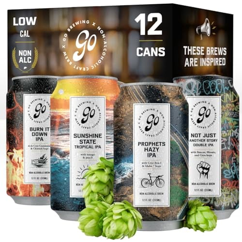 Non-Alcoholic Craft Beer - 24 Mixed Pack – 6 Packs of Sunshine State ...