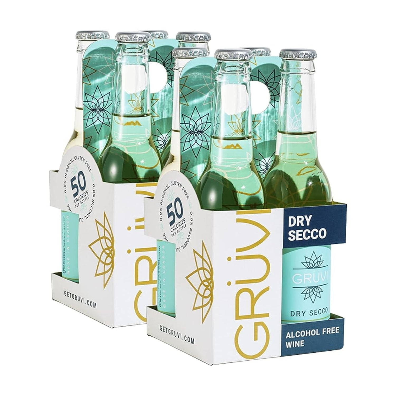 Non-Alcoholic Dry Secco, 50 Calories, 8-Pack, 0% ABV, Non Alcoholic ...