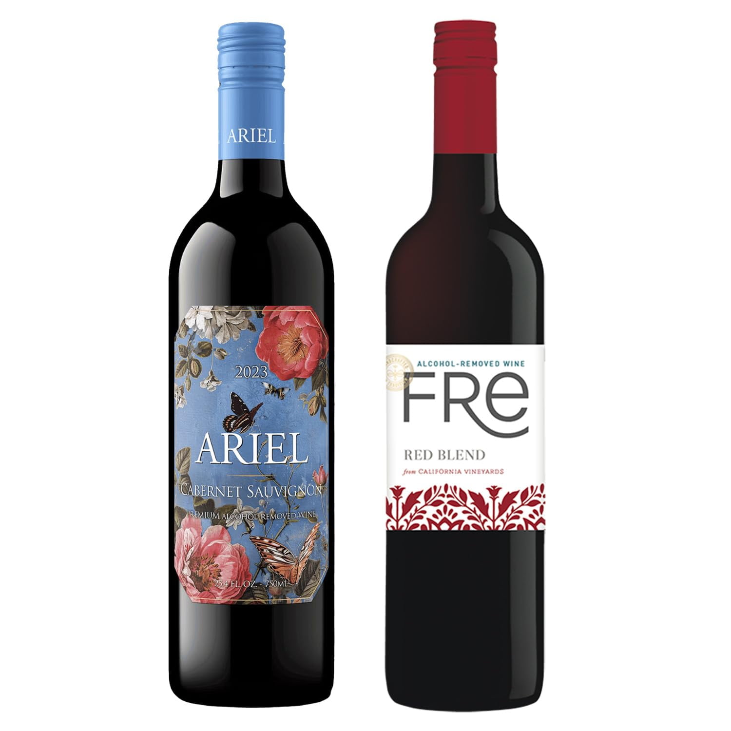 Non Alcoholic Wine 2 Pack Ariel Cabernet Sauvignon and Fre Red Blend ...