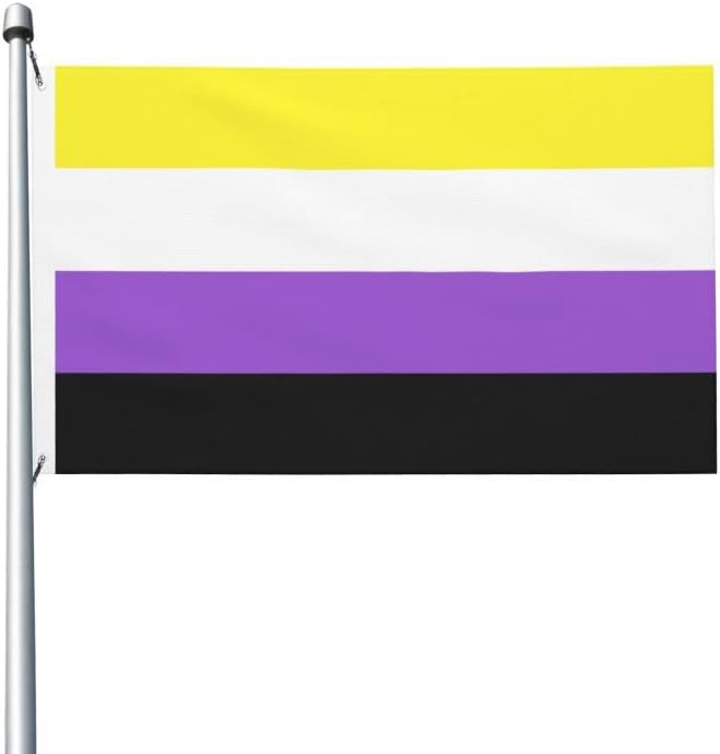 Non-Binary Flag Flag 3x5 ft-Double-sided printing Garden flag Home flag ...
