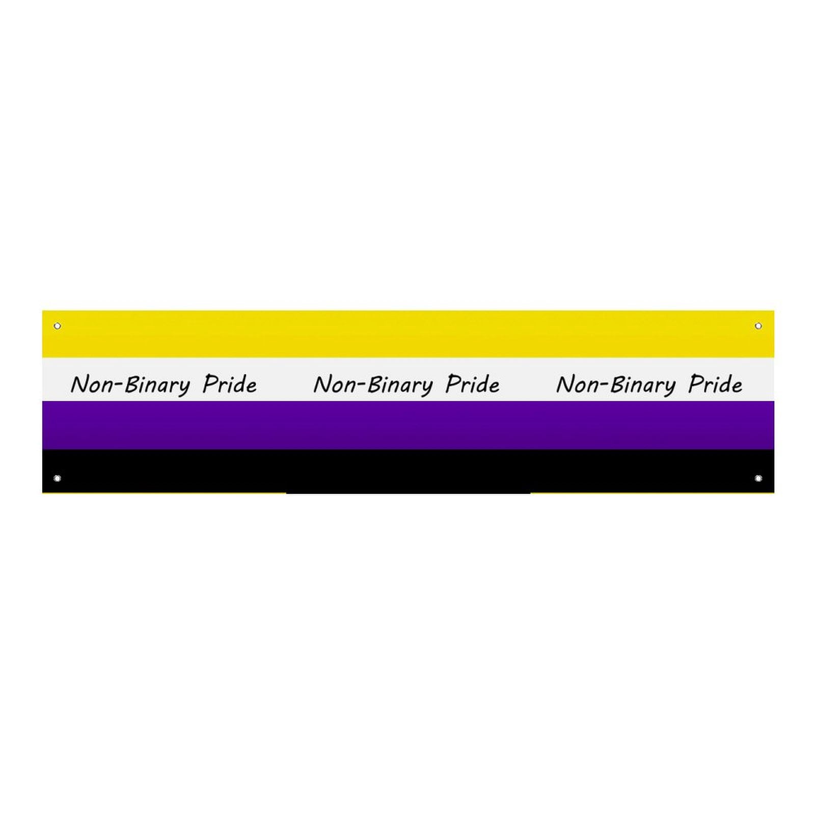 Non-Binary Pride Flag Banners Flag Hanging Backdrop Sign Wall ...