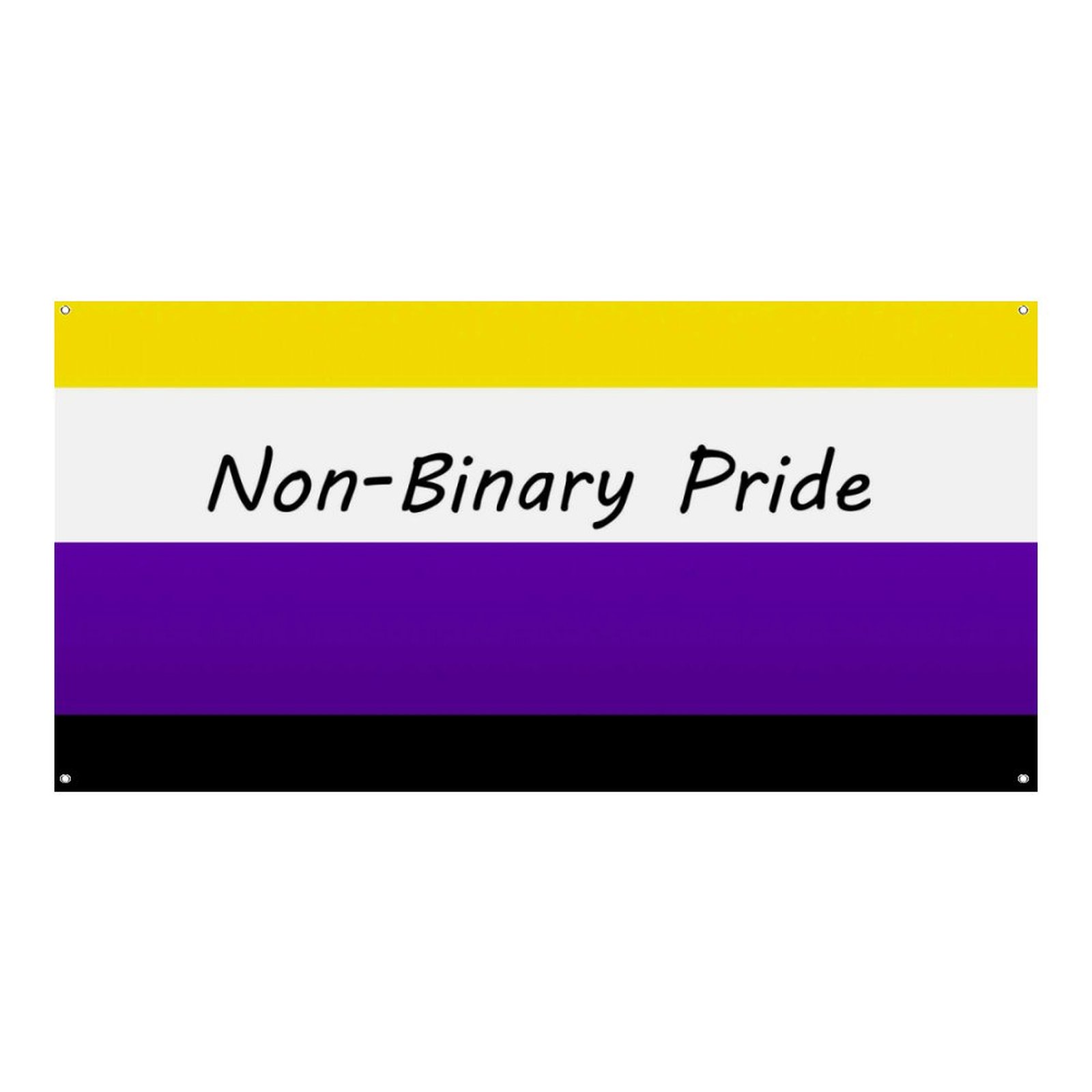 Non-Binary Pride Flag Banners Flag Hanging Backdrop Sign Wall Decoration And Supplies For Party ...