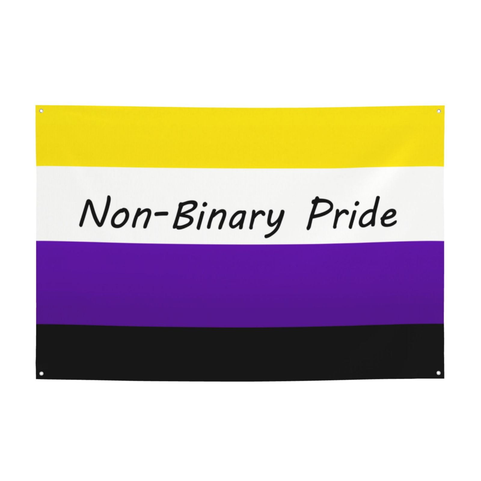 Non-Binary Pride Flag Festival Banner 47x71 Inches Suitable For ...