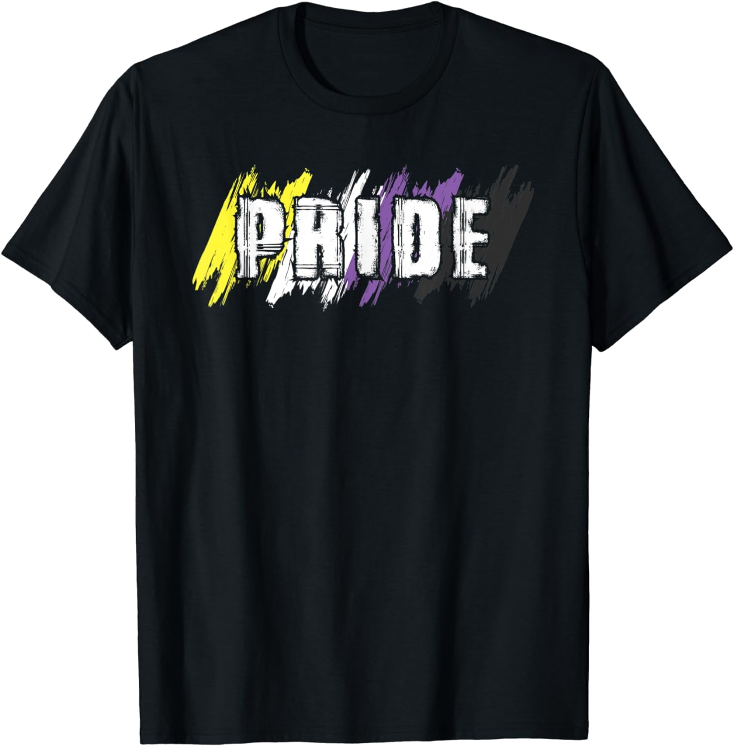 Non Binary Pride Flag Month Parade LGBTQ Equality Print T-Shirt ...