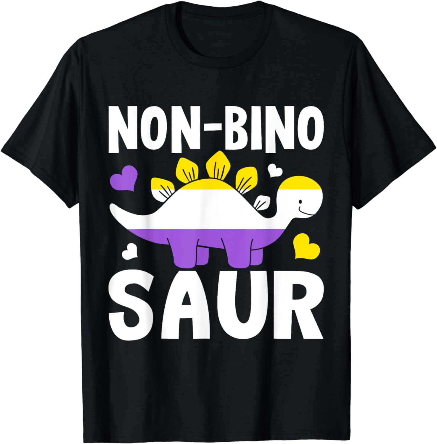 Non Bino Saur Dinosaur Aagender Non Binary T-Shirt - Walmart.com