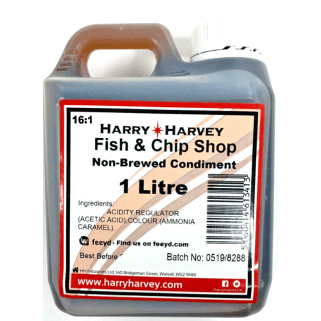Non Brewed Condiment 1 Liter, British Chip Shop Style Vinegar by Harry ...