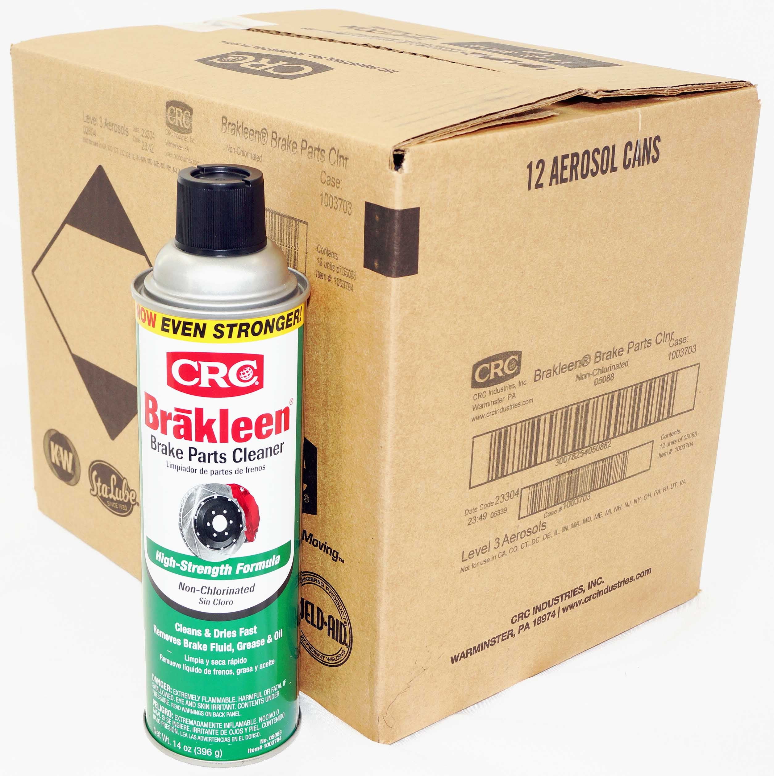Non-Chlorinated Brakleen Brake Cleaner - 14 oz., (Case of 12) - Walmart.com