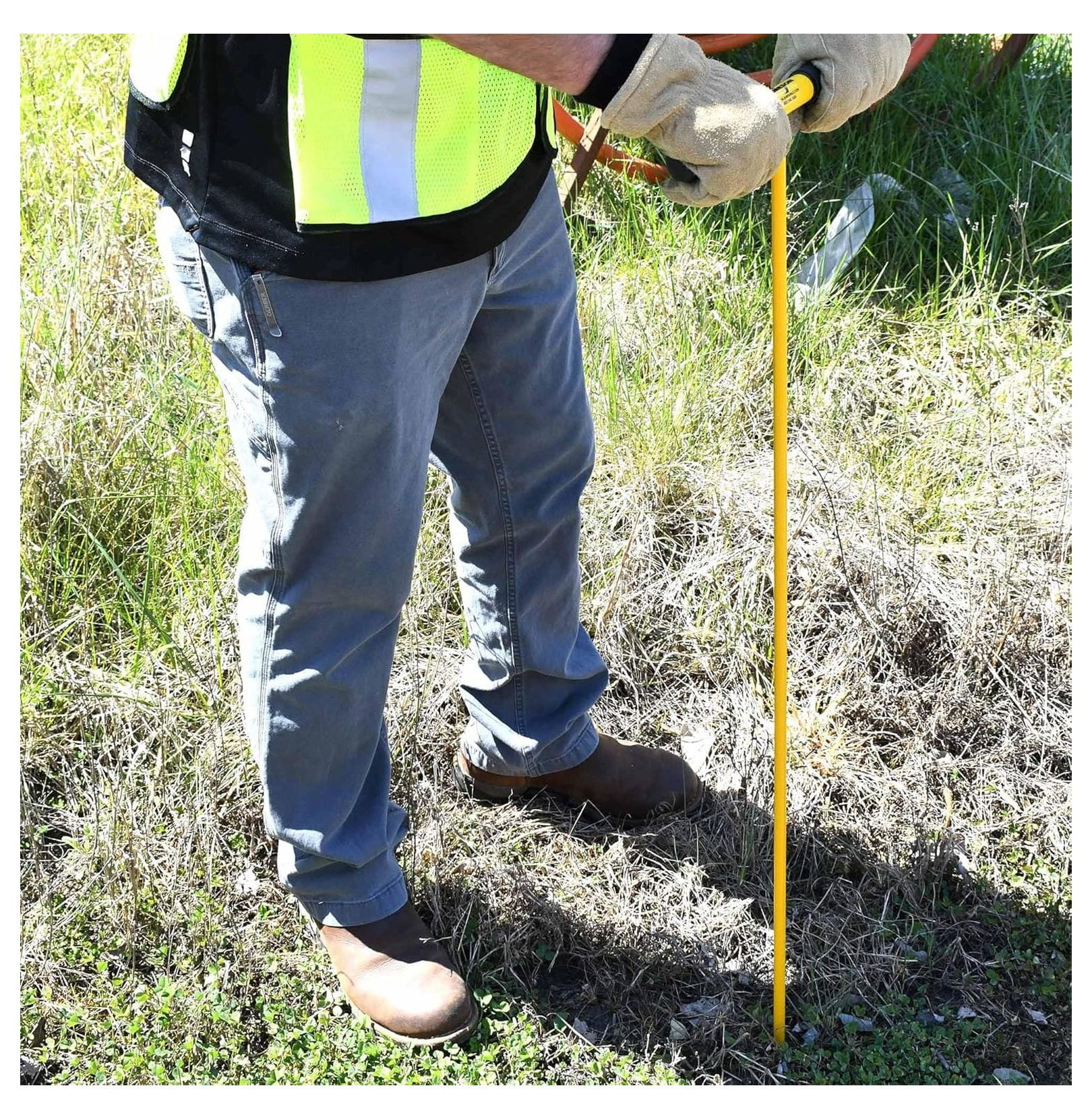 Non-Conductive Fiberglass Soil Probe - Inch Length for Cable and Pipe ...