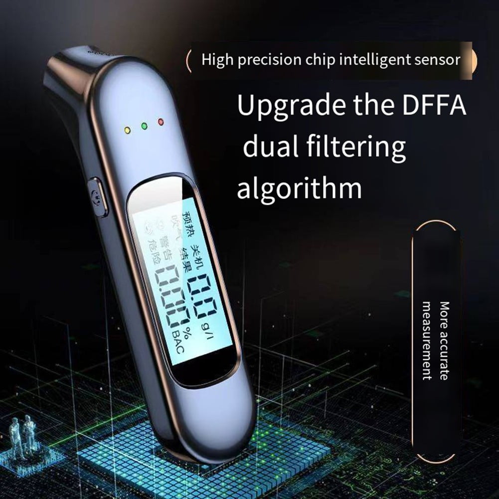 Non-Contact Alcohol Tester with LED Digital Display Alcoholmeter ...