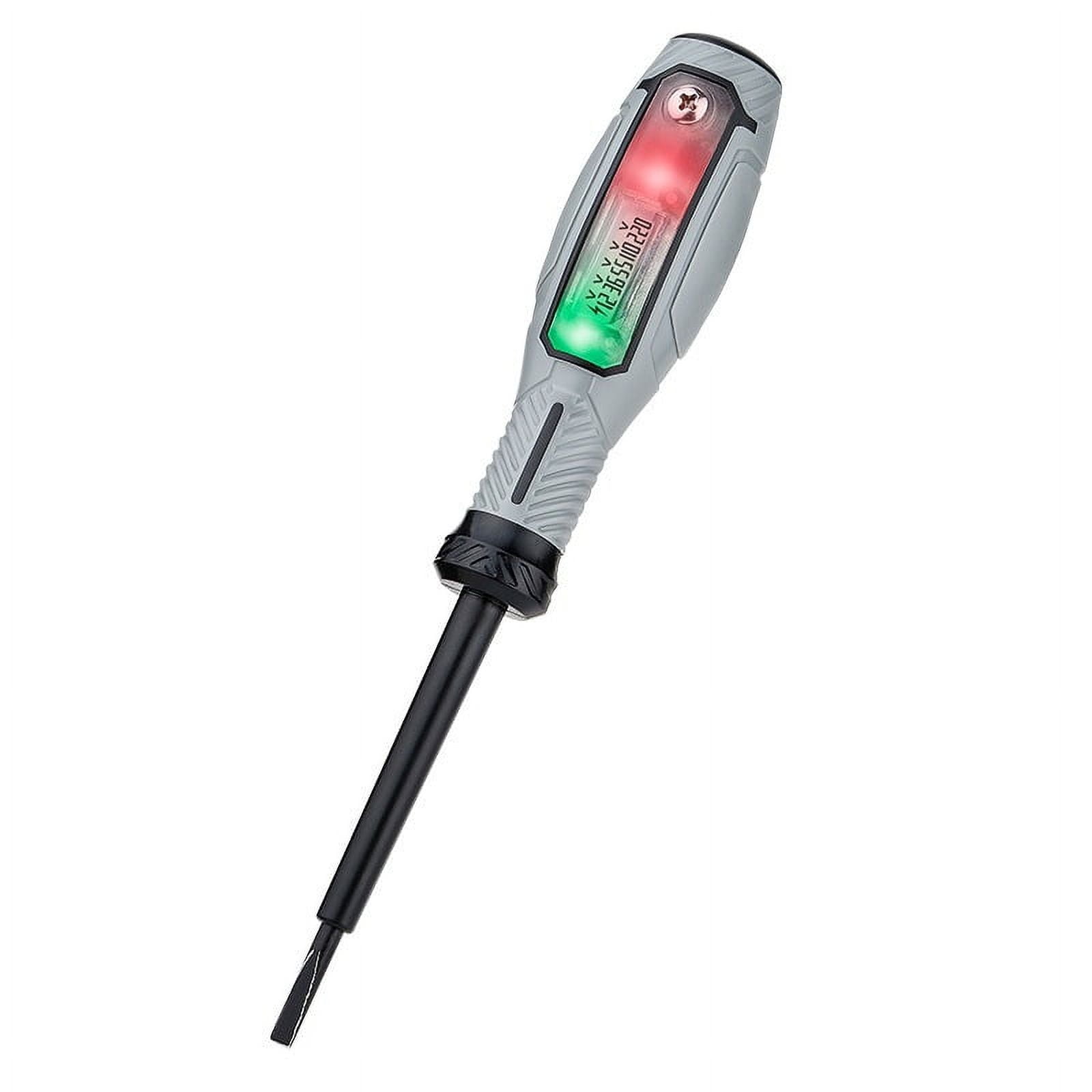 Non-Contact Screwdriver Voltage Tester Pen LCD Display Screen Voltmeter ...