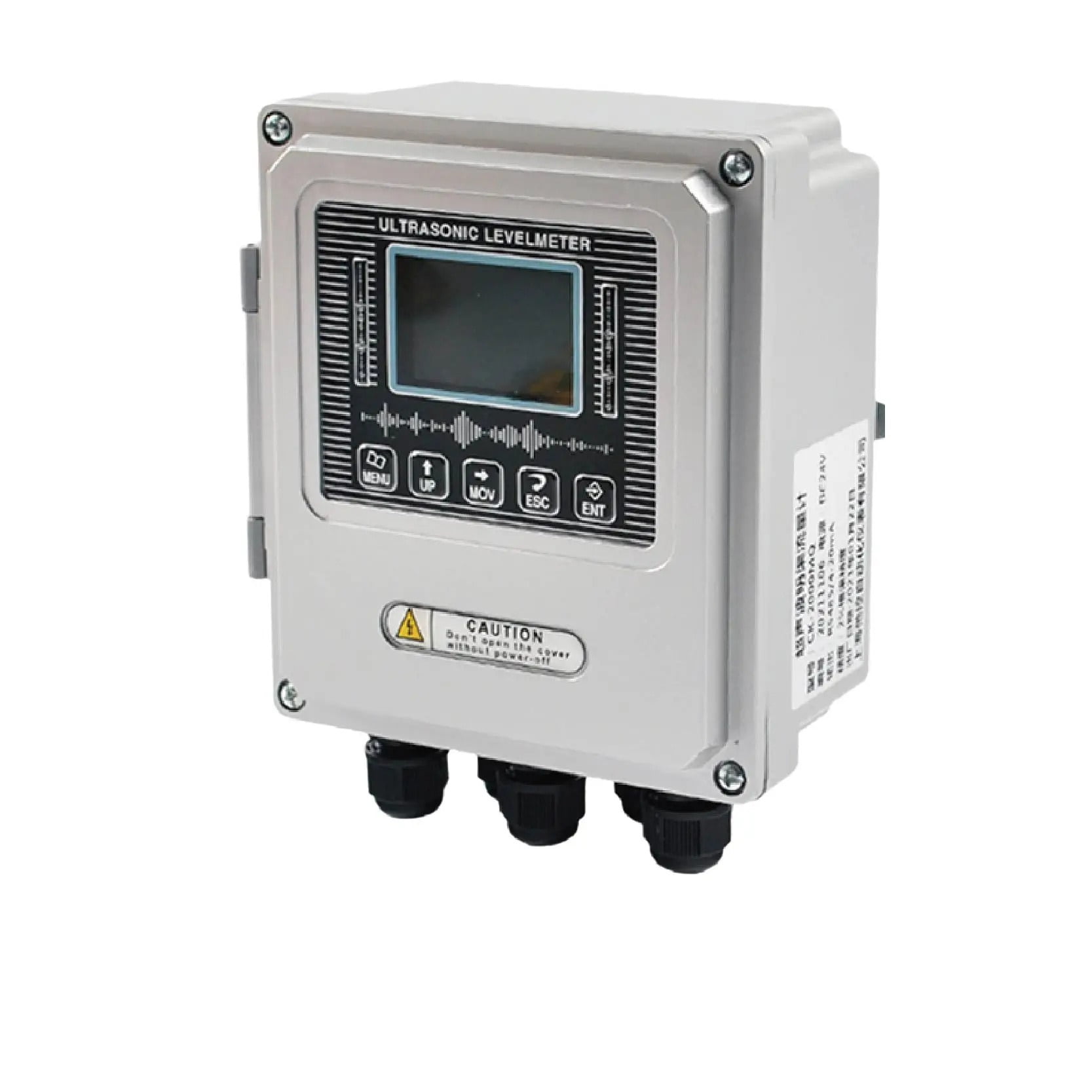 Non-Contact Ultrasonic Open Channel Flow Meter Wall Mount Water Sensor ...