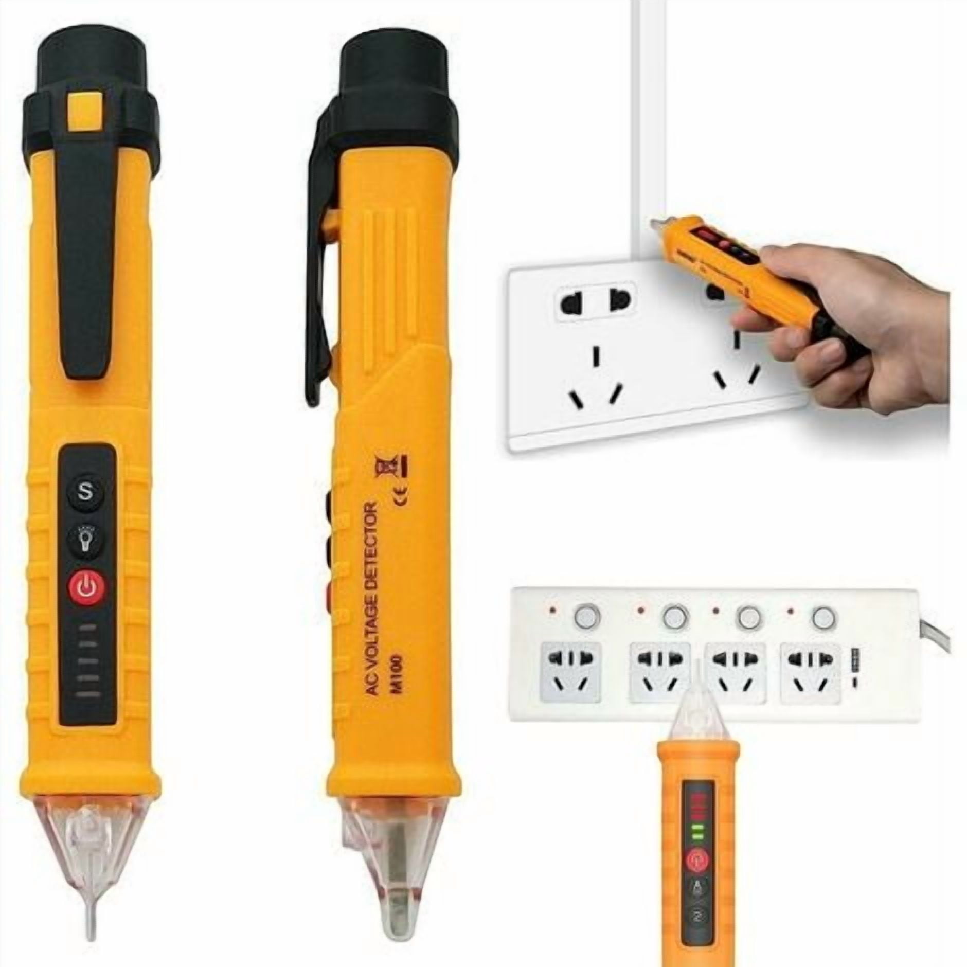 Non-Contact Voltage Detector, AC Voltage Tester 12-1000V with ...