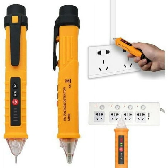 Non-Contact Voltage Detector, AC Voltage Tester 12-1000V with ...