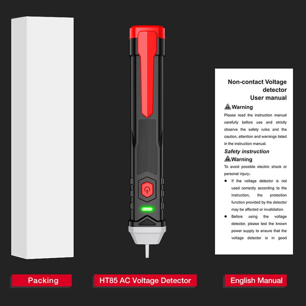 Non Contact Voltage Detector Pen, 50V To 1000V Ac, Alarms, With ...