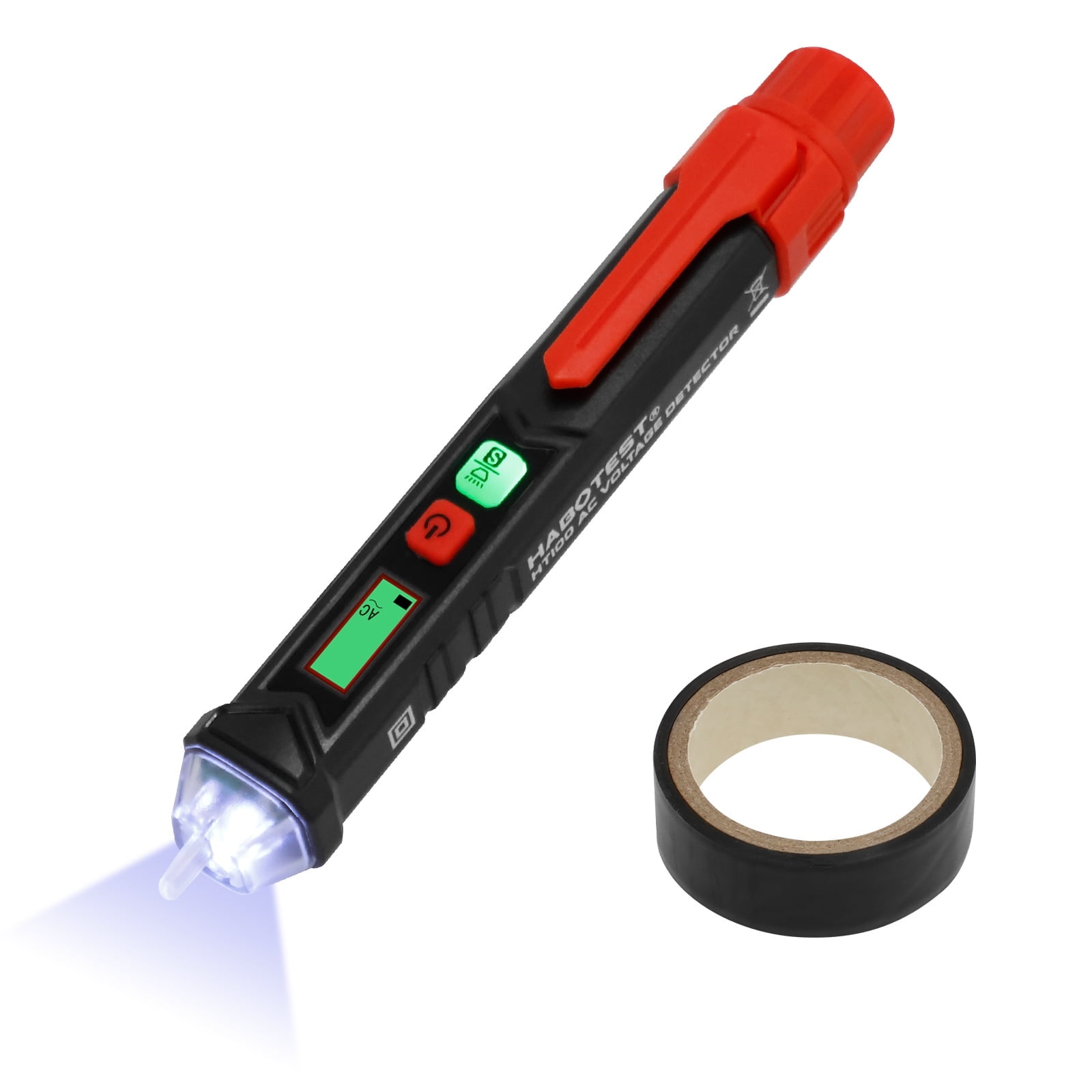 Toorise Non-Contact AC Voltage Tester Pen – Dual Range 12-1000V/48 ...