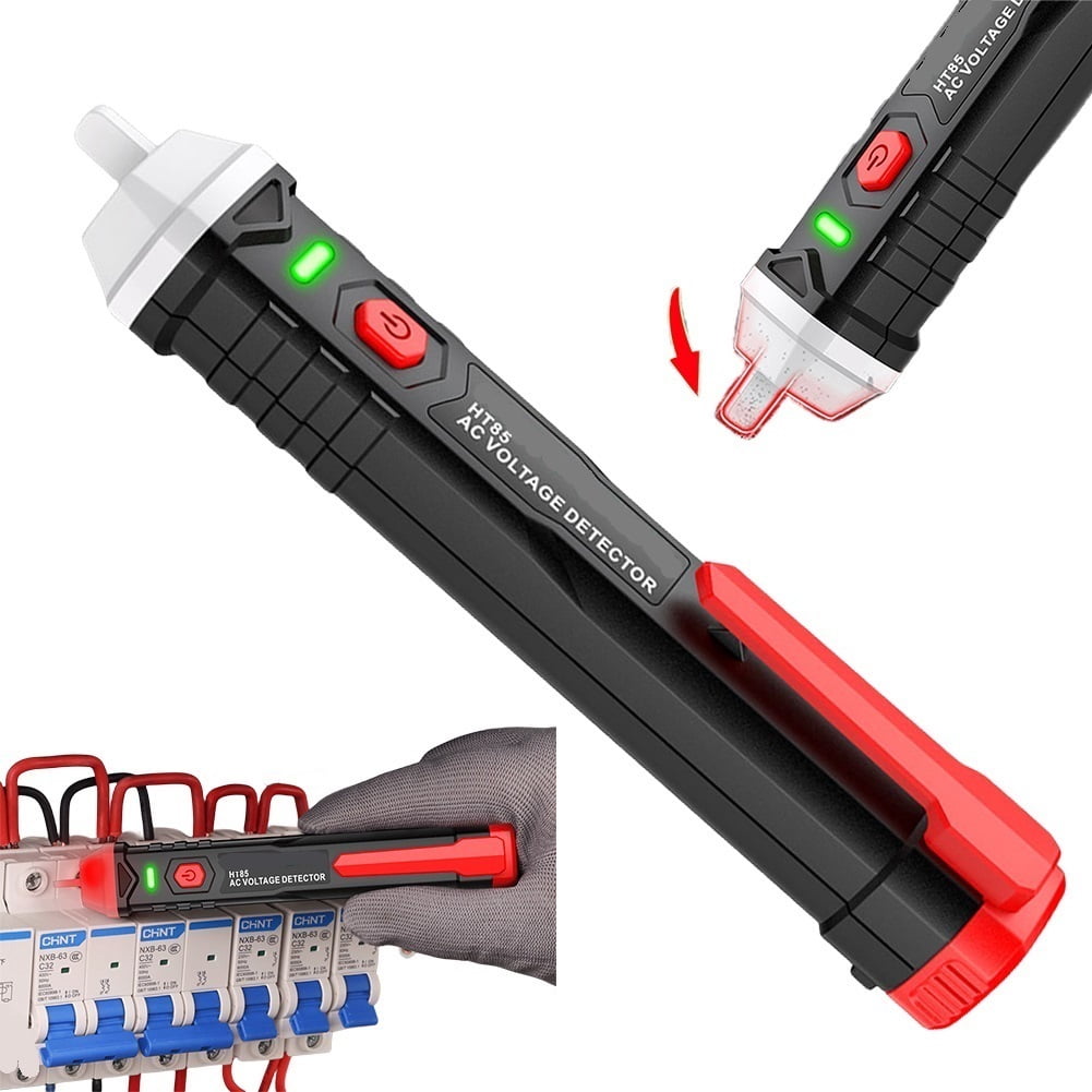 Non-Contact Voltage Tester Pen Audible and Flashing LED Alarms Electric ...