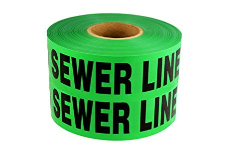 Non-Detectable Underground Tape (6" x 1000' (4 Roll/Case), Caution ...