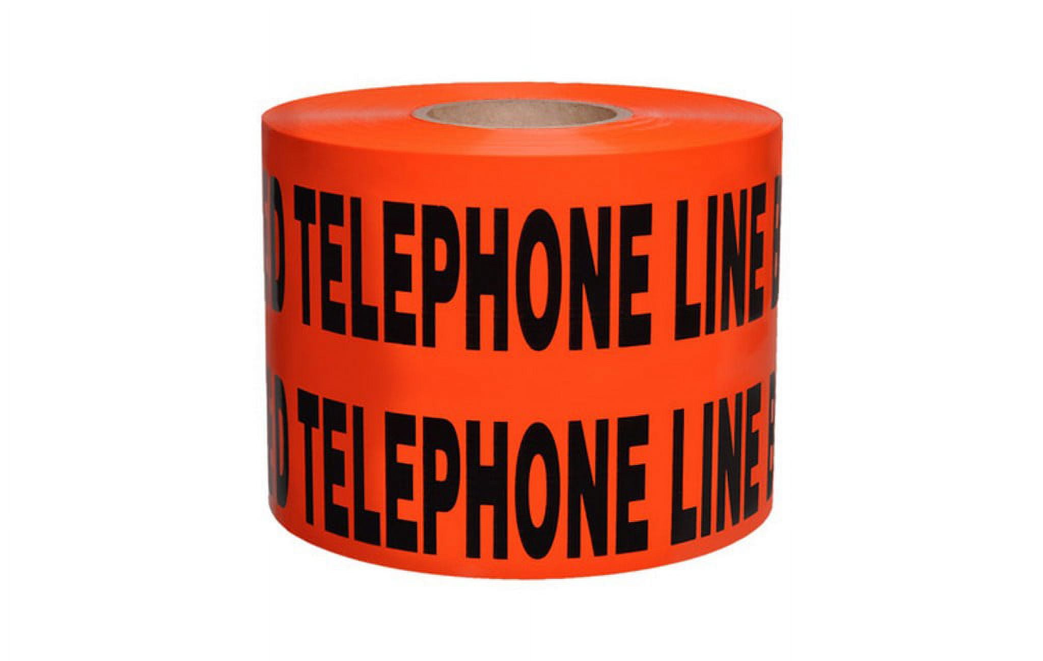 Non-Detectable Underground Tape - Caution Buried Telephone Line Below ...