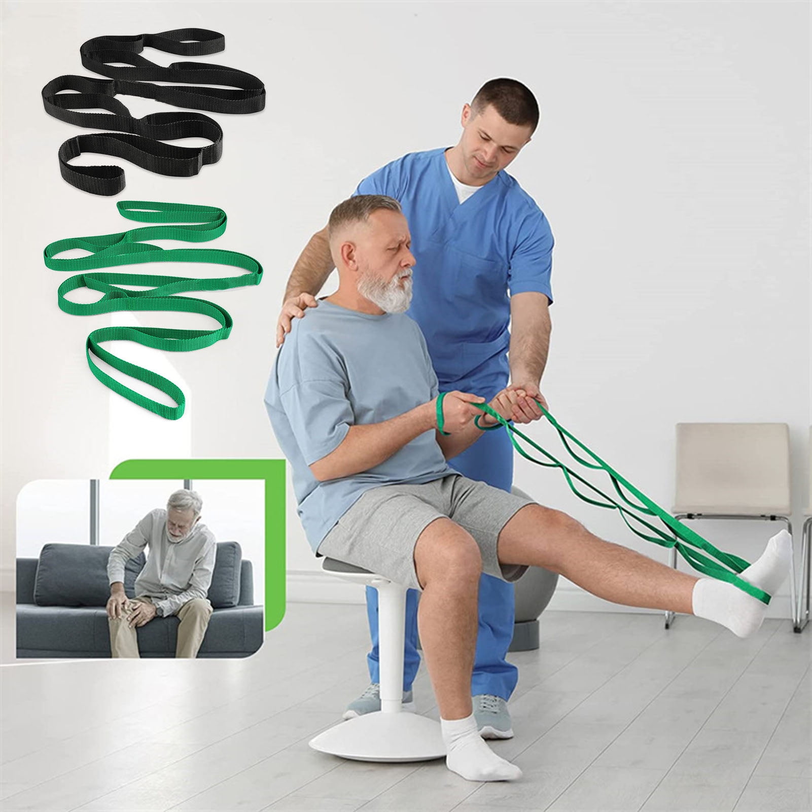 Non-Elastic Stretch Strap Wear Resistant Multiple Loop Design Physical ...