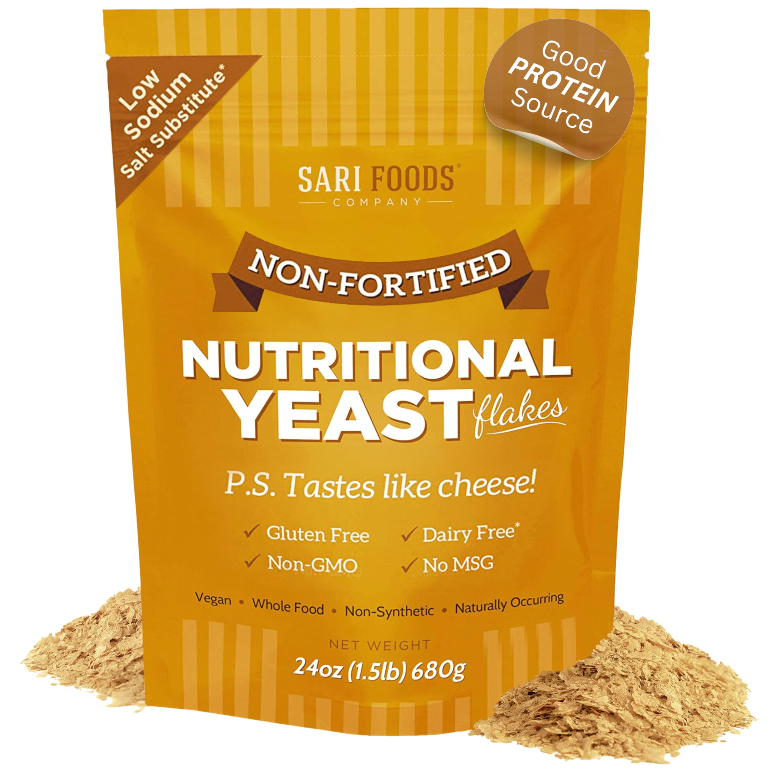 Non Fortified Nutritional Yeast Flakes, Whole SMRFoods Based Protein ...