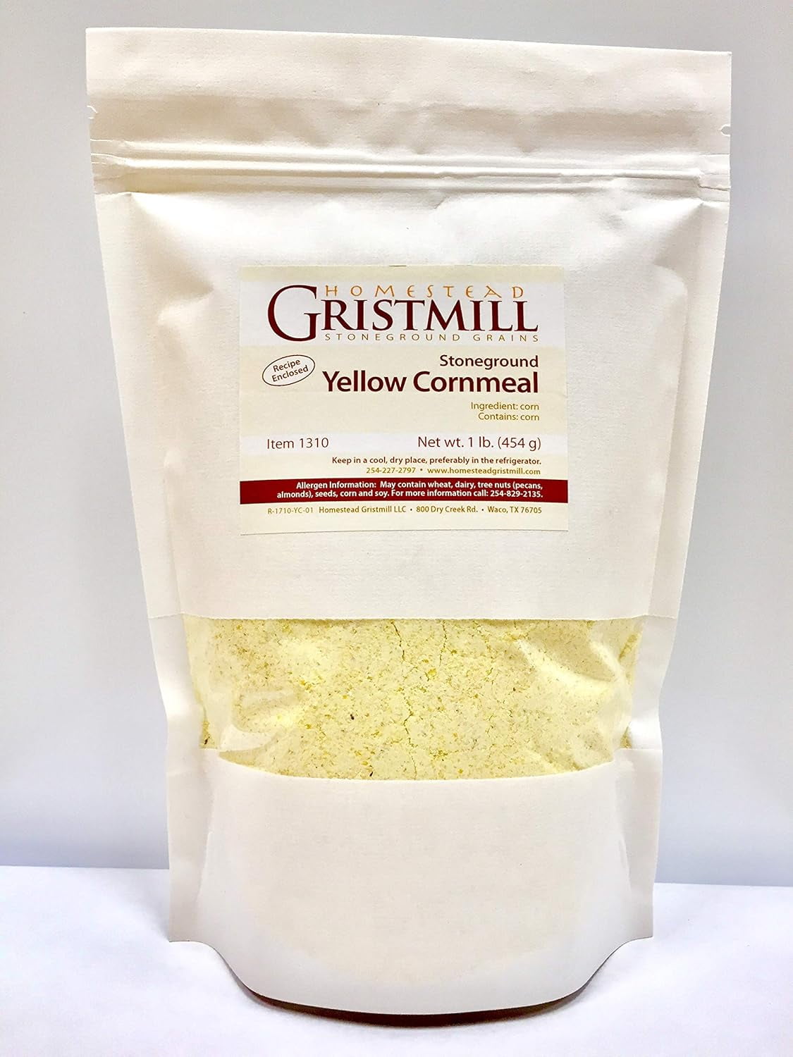 Non-GMO, Chemical-Free, All-Natural, Stone-ground Yellow Cornmeal (2 ...