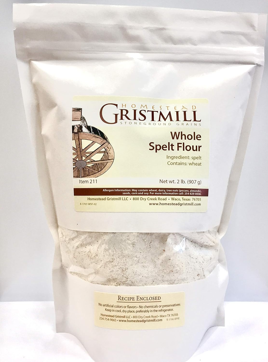 Non-GMO, Cical-Free, All-Natural Whole Spelt Flour (2 Pack) - Walmart.com