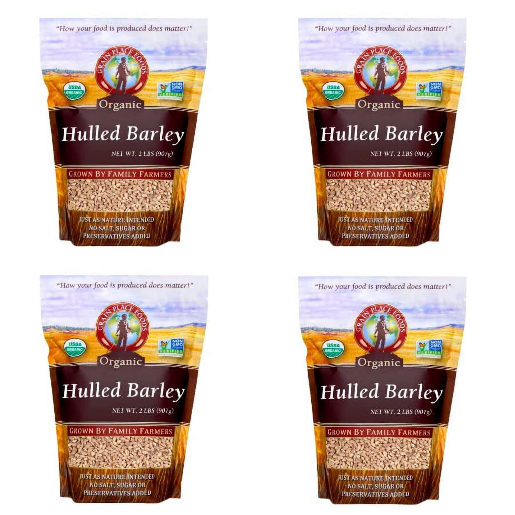 Non-GMO Organic Hulled Barley Made in 2 lb Bag 4-Pack - Walmart.com
