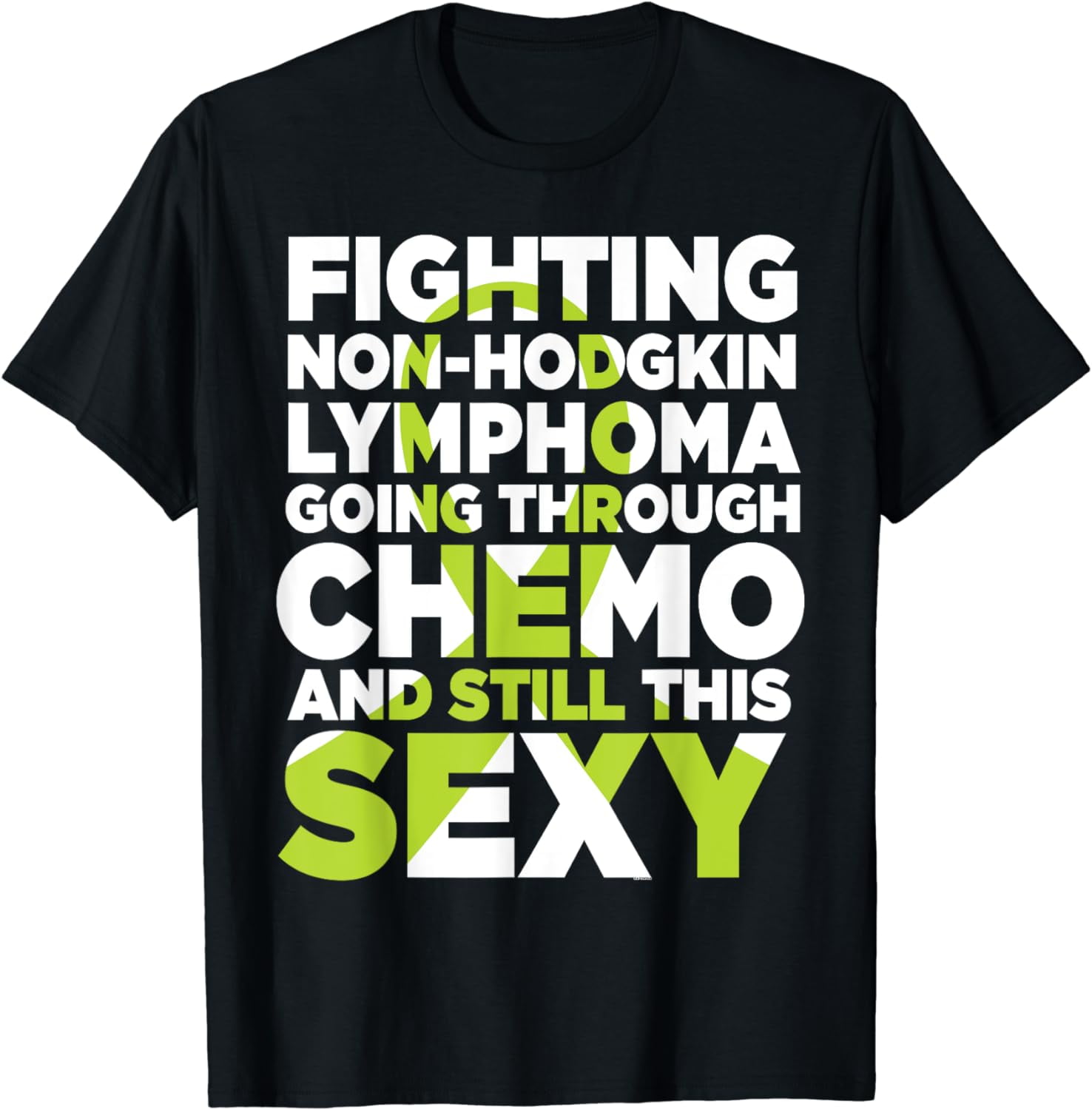 Non-Hodgkin Lymphoma Chemo Sexy Awareness Ribbon T-Shirt - Walmart.com