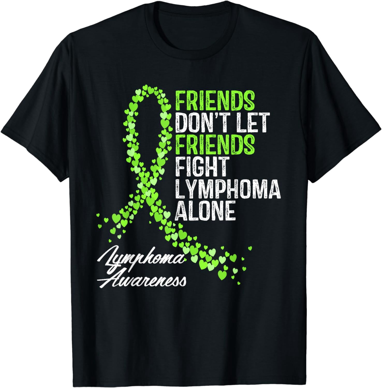 Non - Hodgkins Lymphoma Awareness Cancer Fighter Support T-Shirt ...