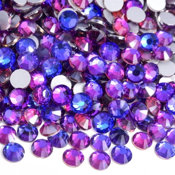 Super Glitter Crystal AB Non Hotfix Rhinestones Sewing Fabric Garment ...